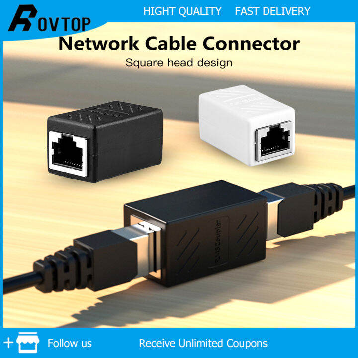 Rovtop Cable Connector OB-230B LAN Connector -RJ45 Extension Cable ...