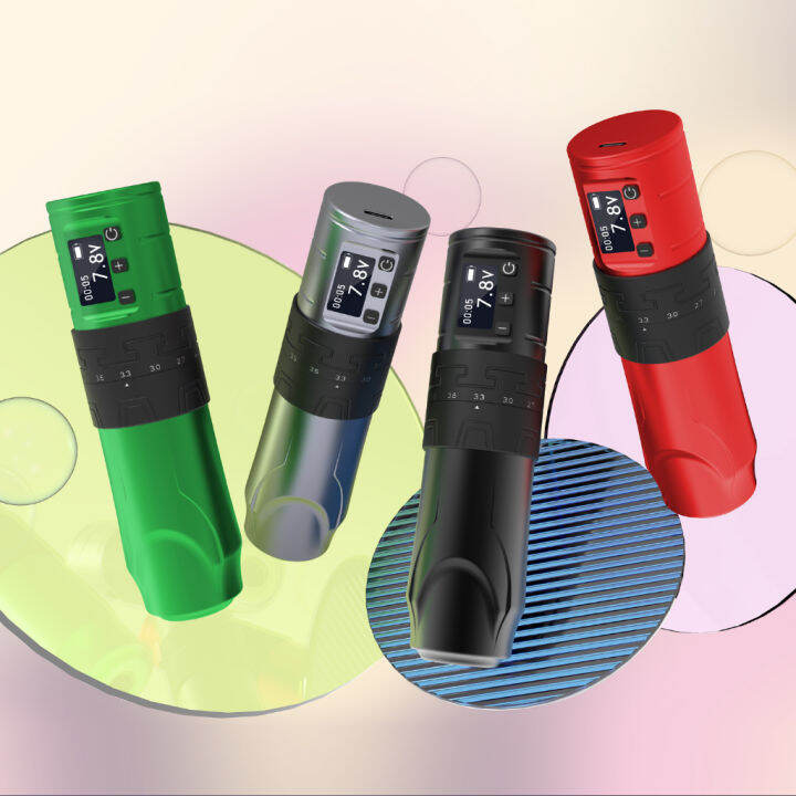 INKONE SABER Tattoo Wireless Machine Adjustable Stroke Pen Type Tattoo ...