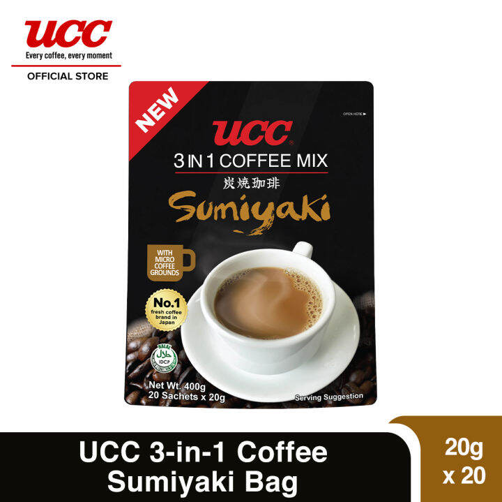 UCC 3-in-1 Sumiyaki Coffee Bag (20g x 20) | Lazada PH