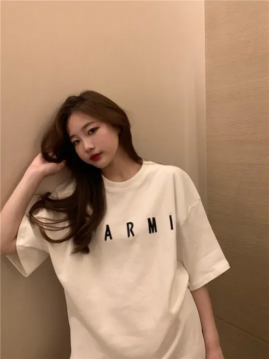 Sowa เสื้อ NARMI -Oversize- ลายเรียบสวย สไตล์เกาหลีน่ารัก เสื้อยืดนิ่ม แขนสั้นแฟชั่น เนื้อผ้าดี ...