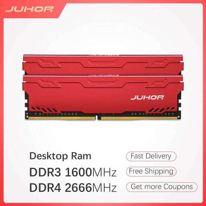 JUHOR Ram DDR3 4GB 8GB 1600MHz DDR4 8GB 16GB 2666MHz Memory Dimm Desktop | Lazada.co.th