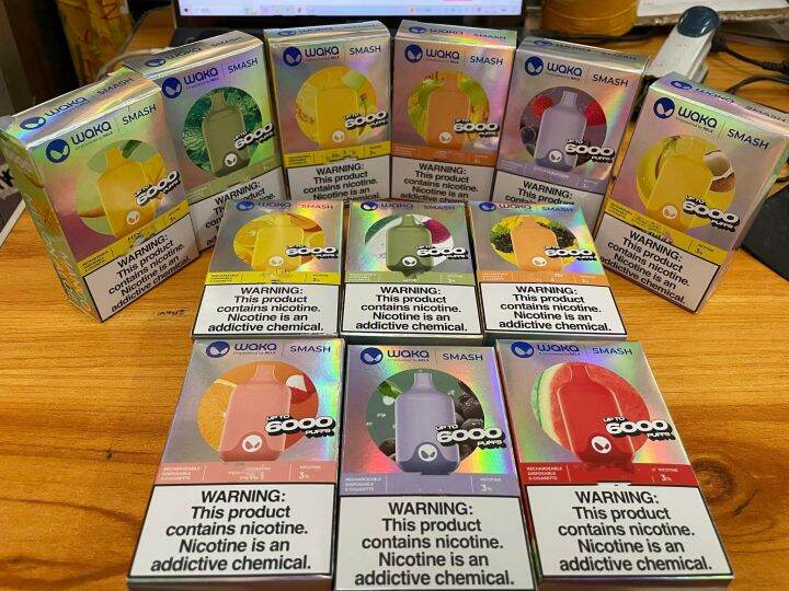 Waka smash disposable by relax 6000 puff with 12 different flavor ...