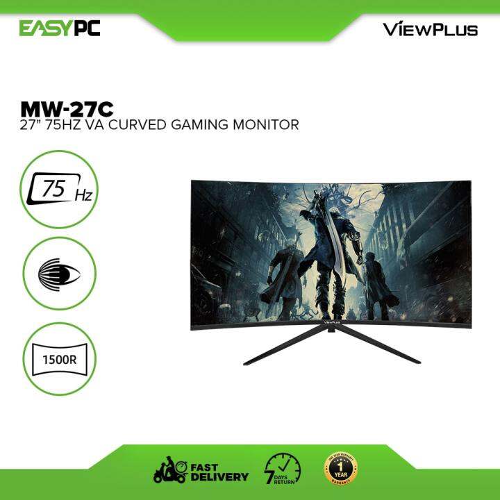 ViewPlus MW-27C 27" 75Hz VA Curved Gaming Monitor, nd New gaming ...