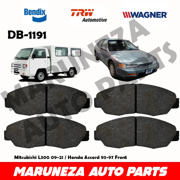 Brake Pads DB1191 Mitsubishi L300 New Model 09-21 / Honda Accord 93-97 ...