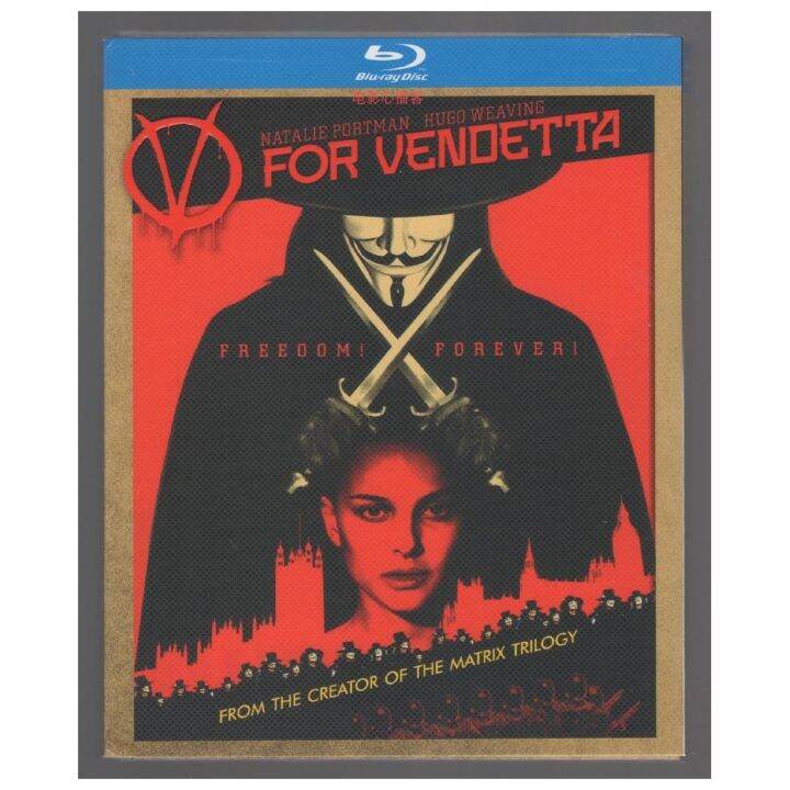 Boxed V For Vendetta Natalie Portman Blu-Ray Disc Movie BD25 HD 1080P ...