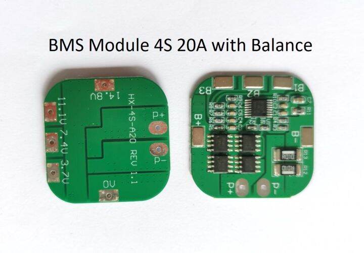 Modul Proteksi Baterai Lion 18650 Pelindung overcharge Module BMS 4S 20A with balance Lion Lipo ...