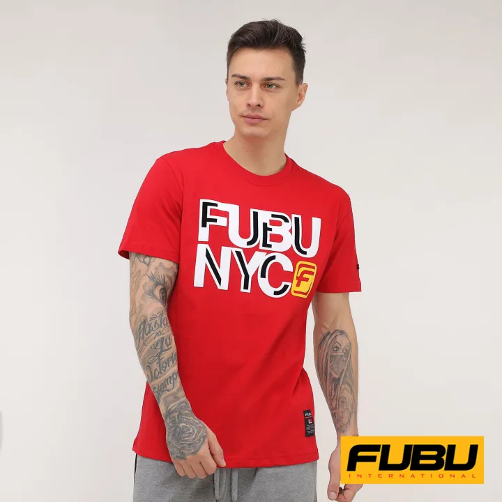 Fubu Round Neck Regular Fit FBT01A-2916 (Red) | Lazada PH