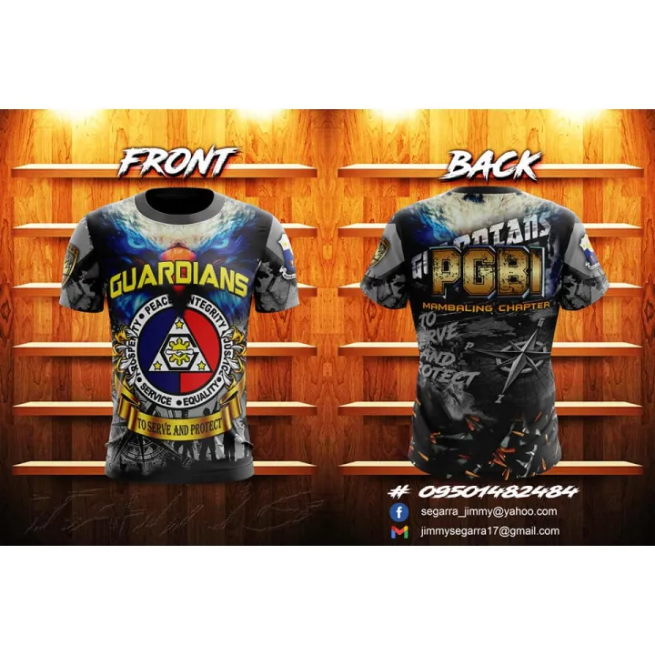PGBI GUARDIANS 3D T SHIRT Fully Sublimated Short Sleeves PGBL23 | Lazada PH
