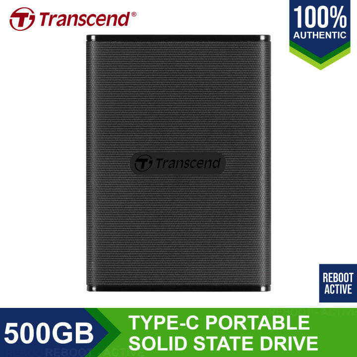Transcend ESD270C 500GB USB 3.1 Gen 2 Type C Portable SSD External ...