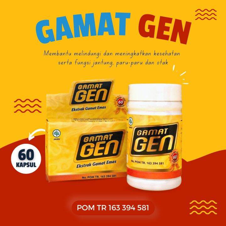 Kapsul Gamat Emas Gamat Gen 60 Kapsul Original | Lazada Indonesia