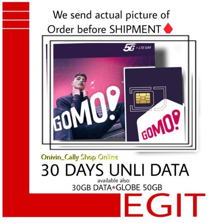 ☃GOMO SIM UNLI 30 DAYS 30GB NO EXPIRY (SUPER FAST DELIVERY)♂ | Lazada PH
