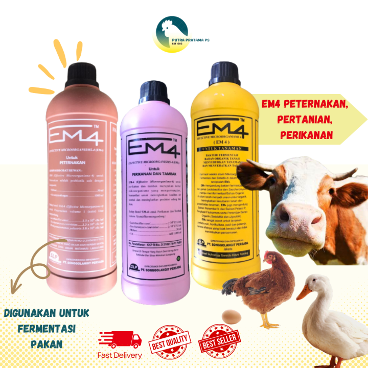 EM4 Original Kemasan 1 Liter EM4 Pertanian, EM4 Perikanan, EM4 ...