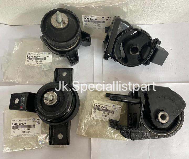 ENGINE MOUNTING SET (ORIGINAL) [RH LH FRT RR] HYUNDAI SANTAFE CM10 [21810-2P000 21830-2P600 ...