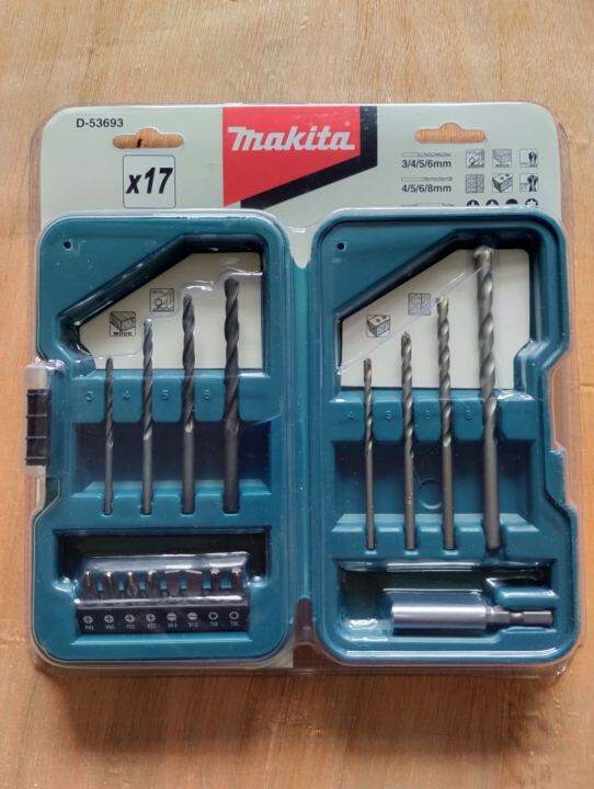 Makita Original Multi Bit / Drill Bit Combination Set 17pcs (D-53693 ...