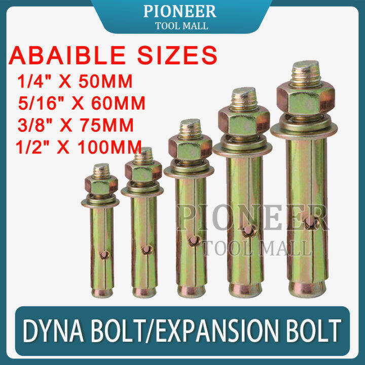 Expansion Bolts, Galvanized External Hex Nut Expansion Screw Bolts ...