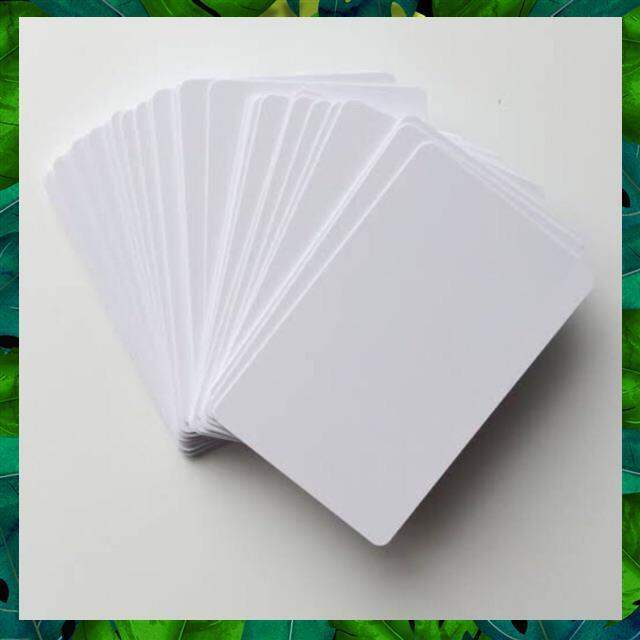 PVC Card CR80 30Mils Plain White for ID Printers Direct Printing Only ...