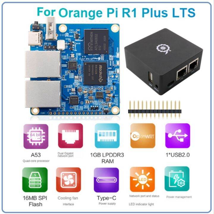 For Orange Pi R1 Plus LTS 1GB RAM Rockchip RK3328 Development Board ...