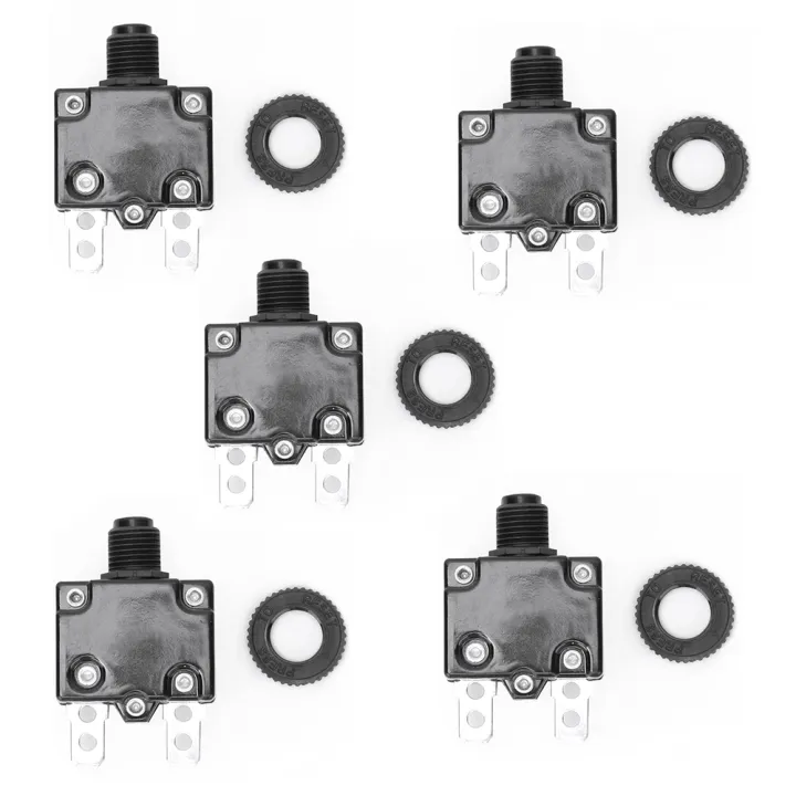 5pcs Air Compressor Circuit Breaker สวิตช์ป้องกันกระแสไฟเกินพิกัด 18A ...