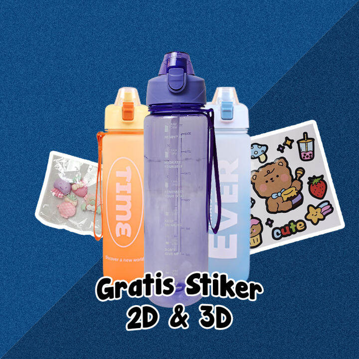 LD-C580 C588 Bottle Botol Minum Tumblr Air 1 Liter / Botol Motivasi ...