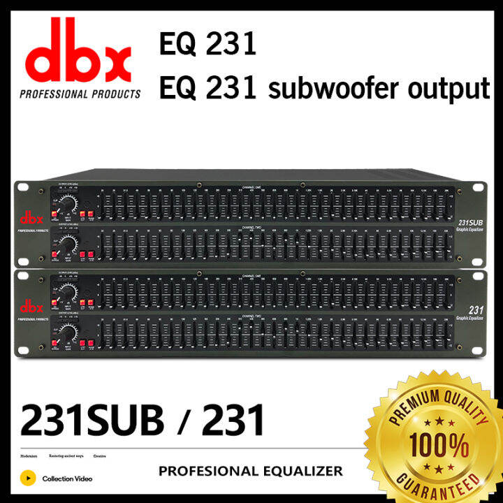DBX Graphic Equalizer dbx EQ 231 EQ 231SUB With subwoofer output EQ 2231 Dual channel 31 band 2 ...