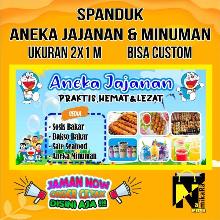 Spanduk Banner Aneka Jajanan dan Minuman Terbaru paling keren 200x100 ...