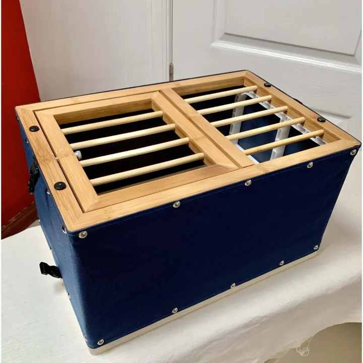SMALL MEDIUM Pigeon Foldable Training Box Tbox Cage Bamboo Wood water ...