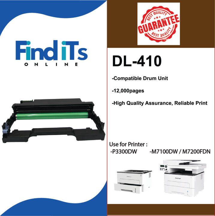 Pantum Compatible Drum DL410 up to 11,000 pages (Compatible model P3300DW/M7100DW/M7200FDN) | Lazada