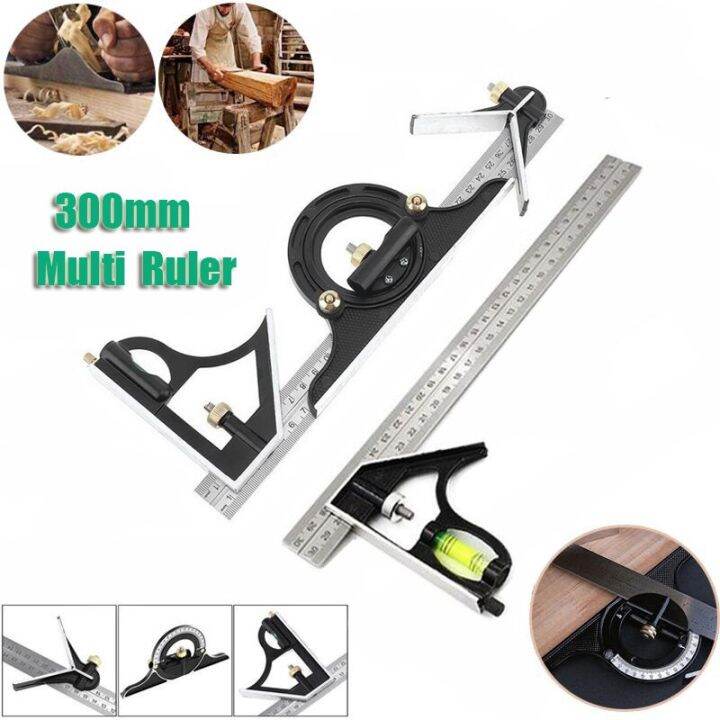 hg Universal 300mm Angle Ruler Adjustable Stainless Steel Multictional ...