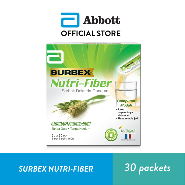 Abbott SURBEX Nutri-Fiber 30s x 5gm | Lazada