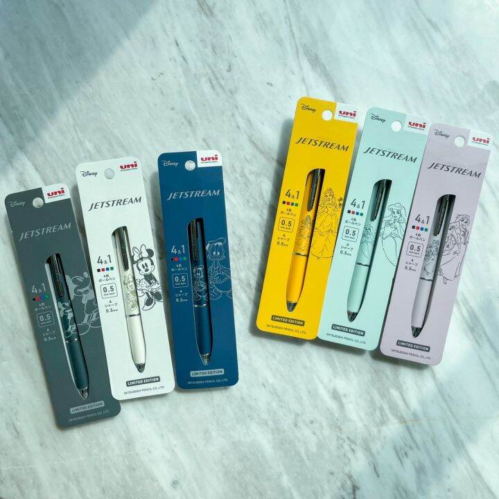 ปากกา Uni Jetstream 4in1+1 หมึก 4 สีและดินสอกดในด้ามเดียว ลายลิขสิทธิ์ ...