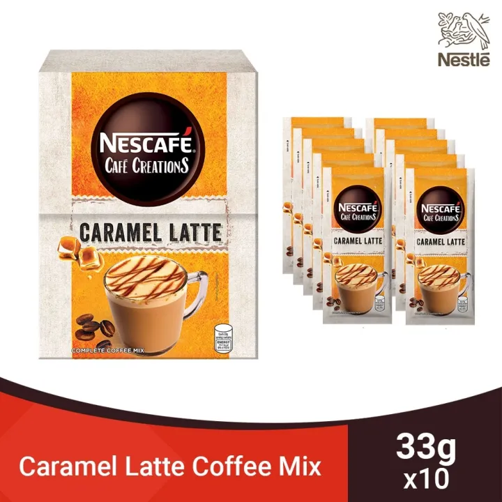 Delicious NESCAFECreations CaramelCoffee33g - Pack of 10 | Lazada PH