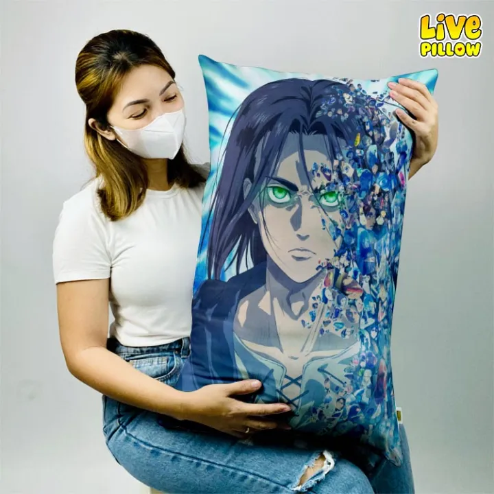 LIVEPILLOW Attack on Titan toys pillow BIG size 18x28 inches | Lazada PH