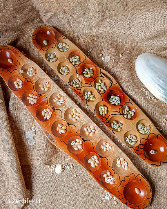 Sungka Game Complete Set with Shells | Lazada PH