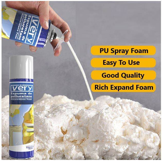 PU Spray Foam Expanding Foam Wall Filler Waterproof Seal Wall Crack ... PU Spray Foam Expanding Foam Wall Filler Waterproof Seal Wall Crack ...