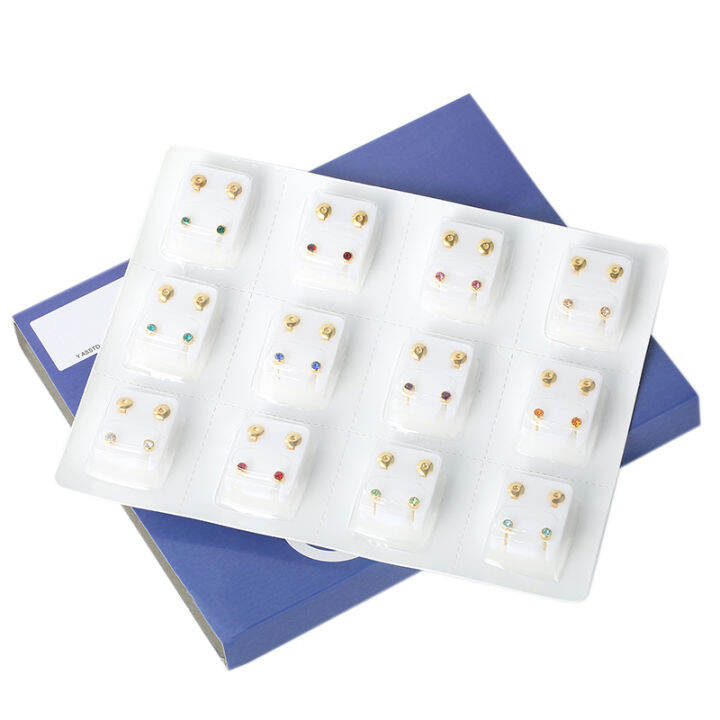 Titanium pierced earrings, stud nails, ear guns, ear bullets, painless ...