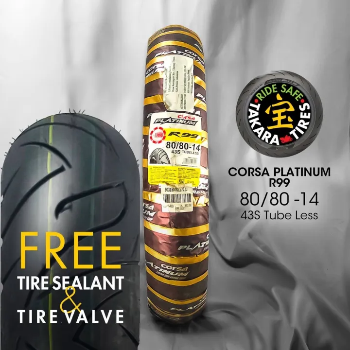 Corsa Platinum R99 14 by TAKARA TIRES (FREE TIRES SEALANT PITO STICKER ...