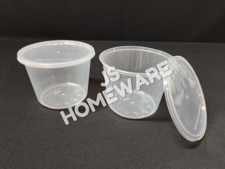 25oz Round Disposable Plastic Food Container (50pcs+- ) | Lazada