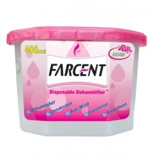 PHSUPERMALL Farcent Disposable Dehumidifier Deodorizer - Rose 400mL (263g) | Lazada PH