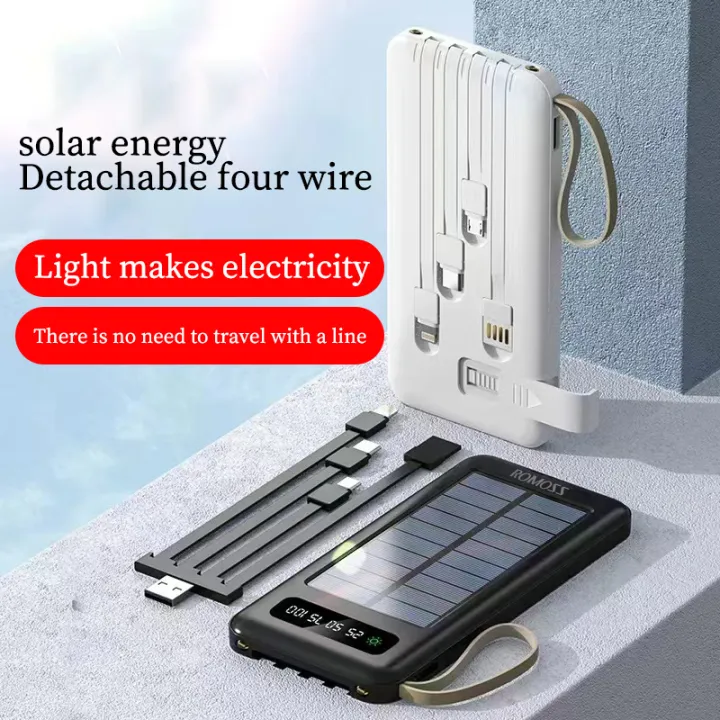 Romoss KC16 FAST Charge 10000mah Solar PowerBank Bracket With Micro ...