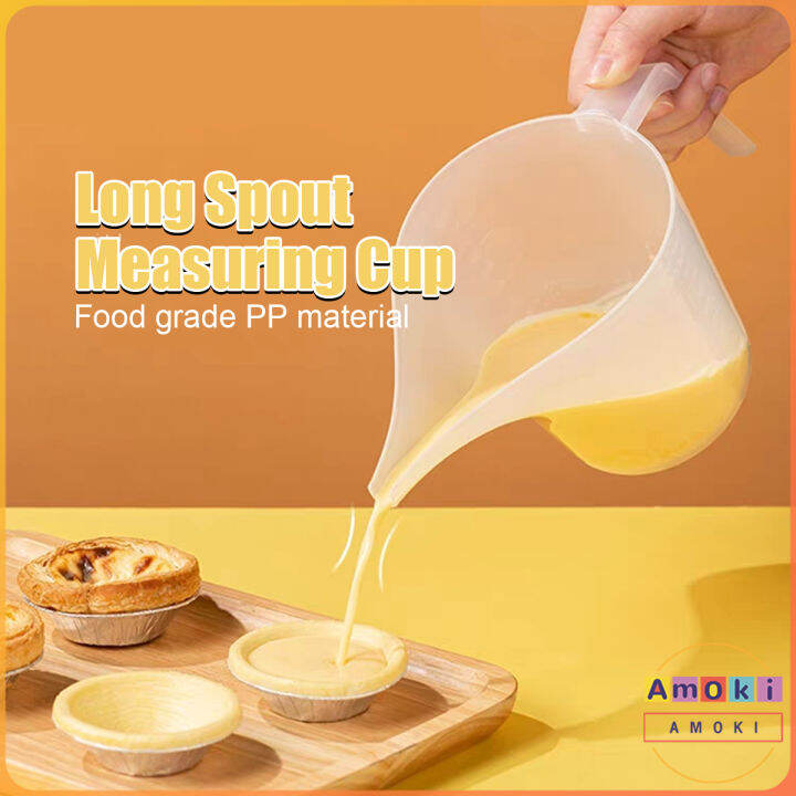 Amoki Plastic Funnel Pitcher Long Spout Measuring Cup 500ml 1000ml ...