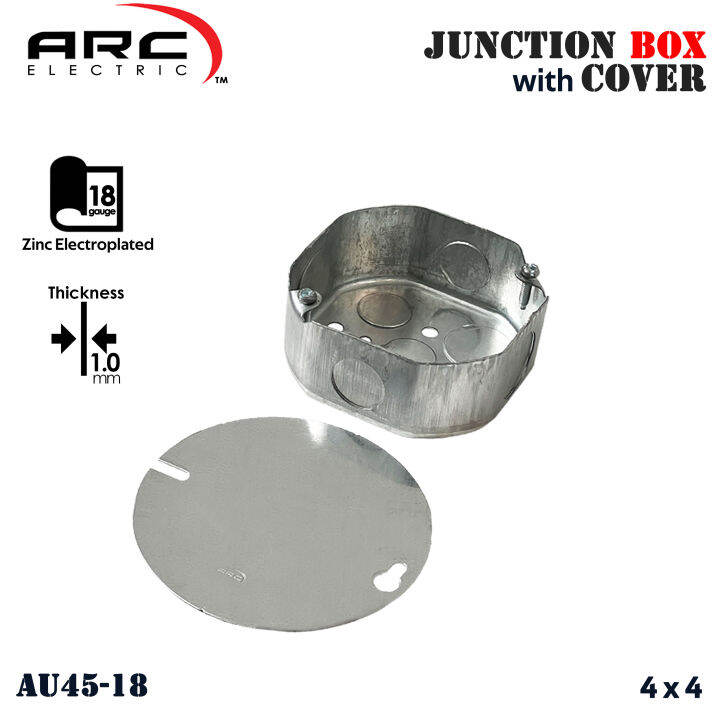 18ga JUNCTION BOX Metal Deep-Type for electrical wiring 1/2" & 3/4 ...