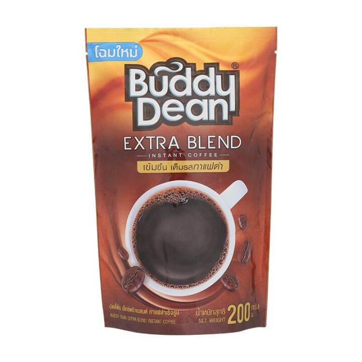 New arrival🔸 ( x 1 ) Buddy Dean Extra Blend Instant Coffee 200g. | Lazada.co.th