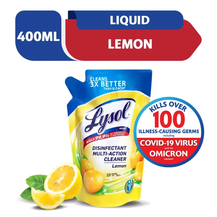 Lysol Multi Action Cleaner Lemon 400ML | Lazada PH
