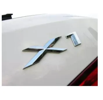 X1 Emblem For BMW X1 Silver, ABS, Stickerตัวอักษรโลโก้สำหรับรถ BMW รุ่น ...