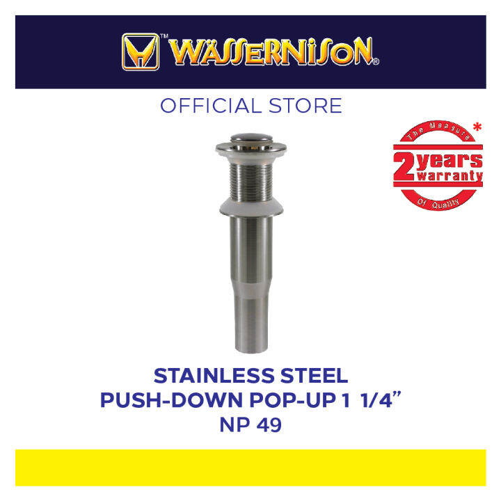Wassernison Push Down Pop-Up 1 1/4" Without Overflow | Lazada PH