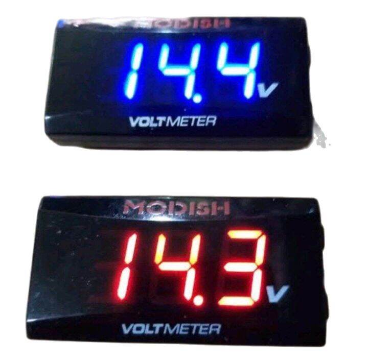 Volt meter voltmeter aki waterproof pengukur daya aki motor universal | Lazada Indonesia
