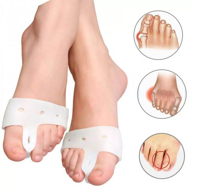 1 Pair Silicone Bunion Perfect Straighteners Faddish Care Separators ...