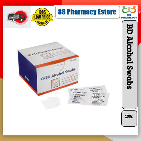 BD ALCOHOL SWABS 100S EXP02/2027 | Lazada