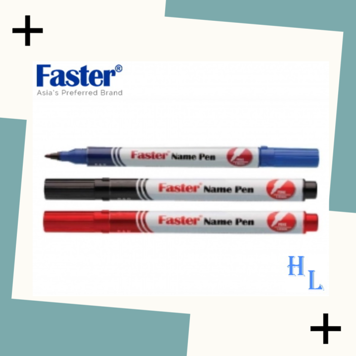 Faster Name Pen 1.0mm M-F-NP (Box of 10pcs) | Lazada