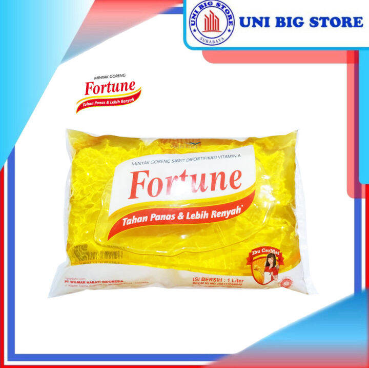 Fortune Minyak Goreng Kelapa Sawit Vitamin A 1 Liter Pillow Pack ...
